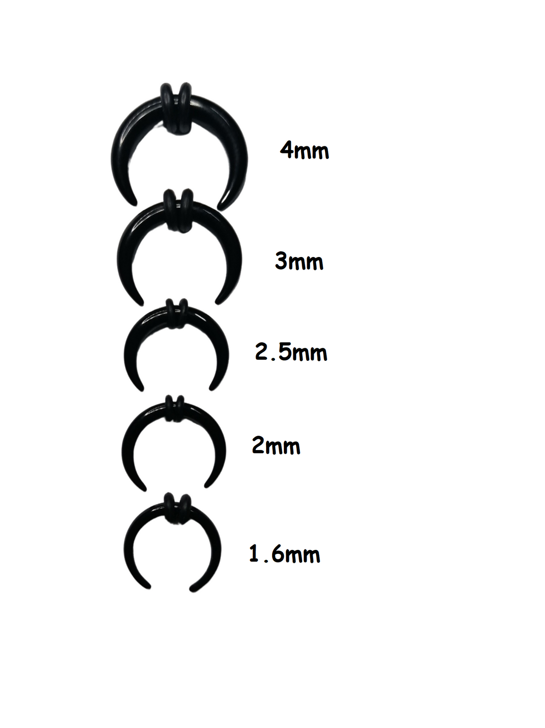 Piercing - Septum Expansor | 1.6mm / 2mm / 2.5mm / 3mm / 4mm | Acrílic ...